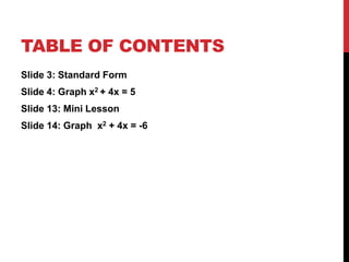 Solving Quadratic Equations by Graphing | PPTX