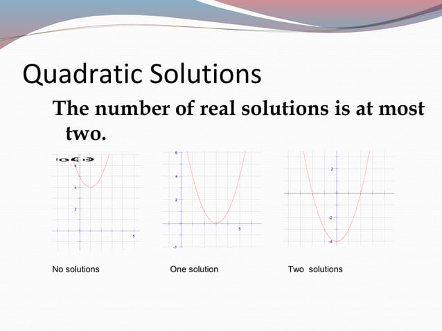 Solving quadratics by graphing | PPT