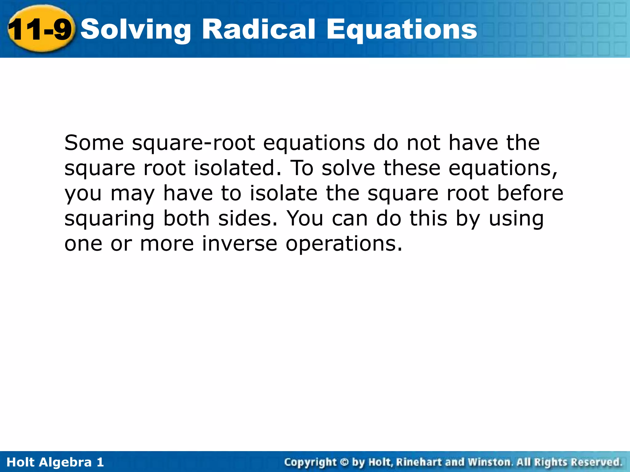 solving radical equations.ppt