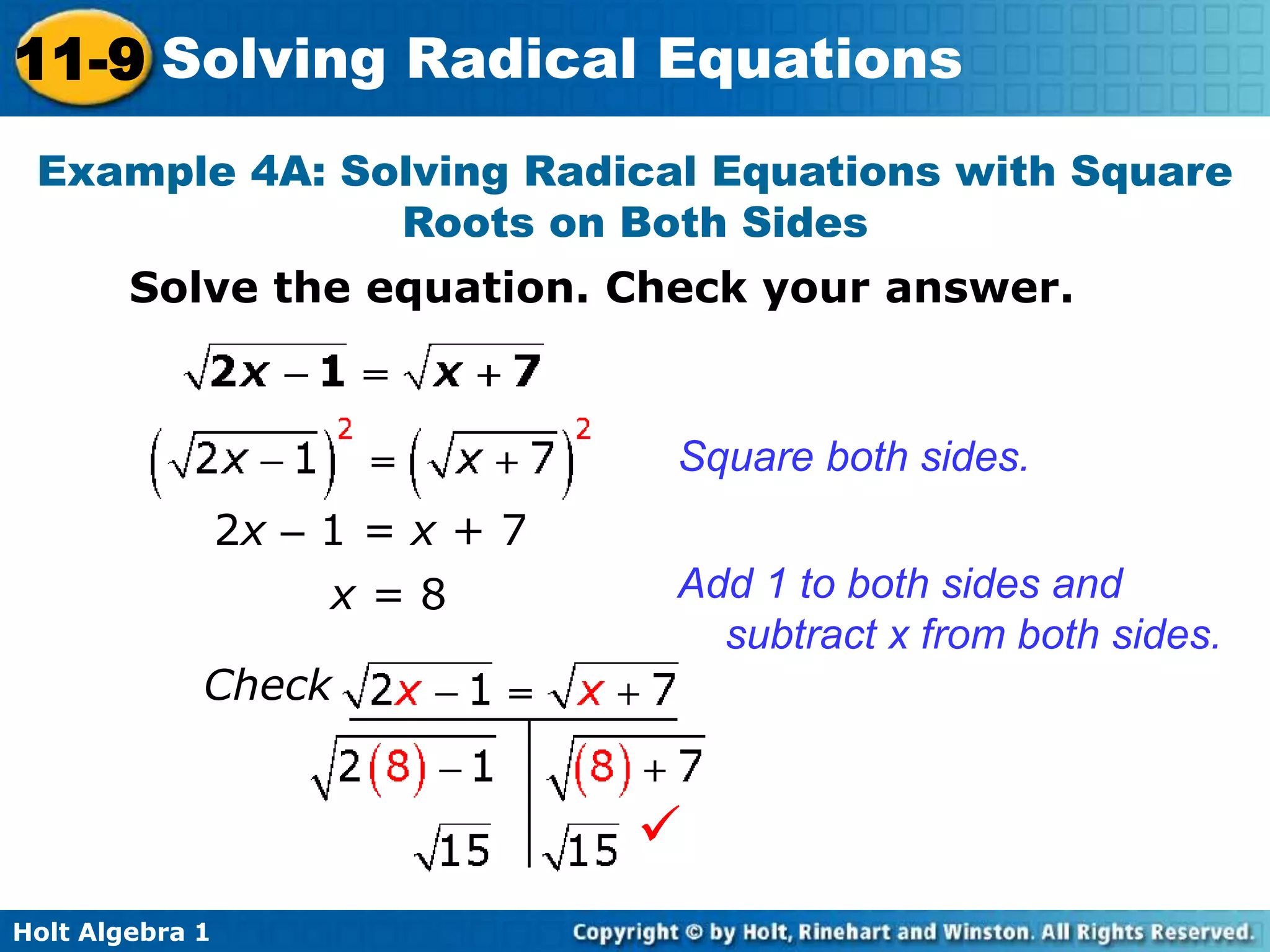 solving radical equations.ppt