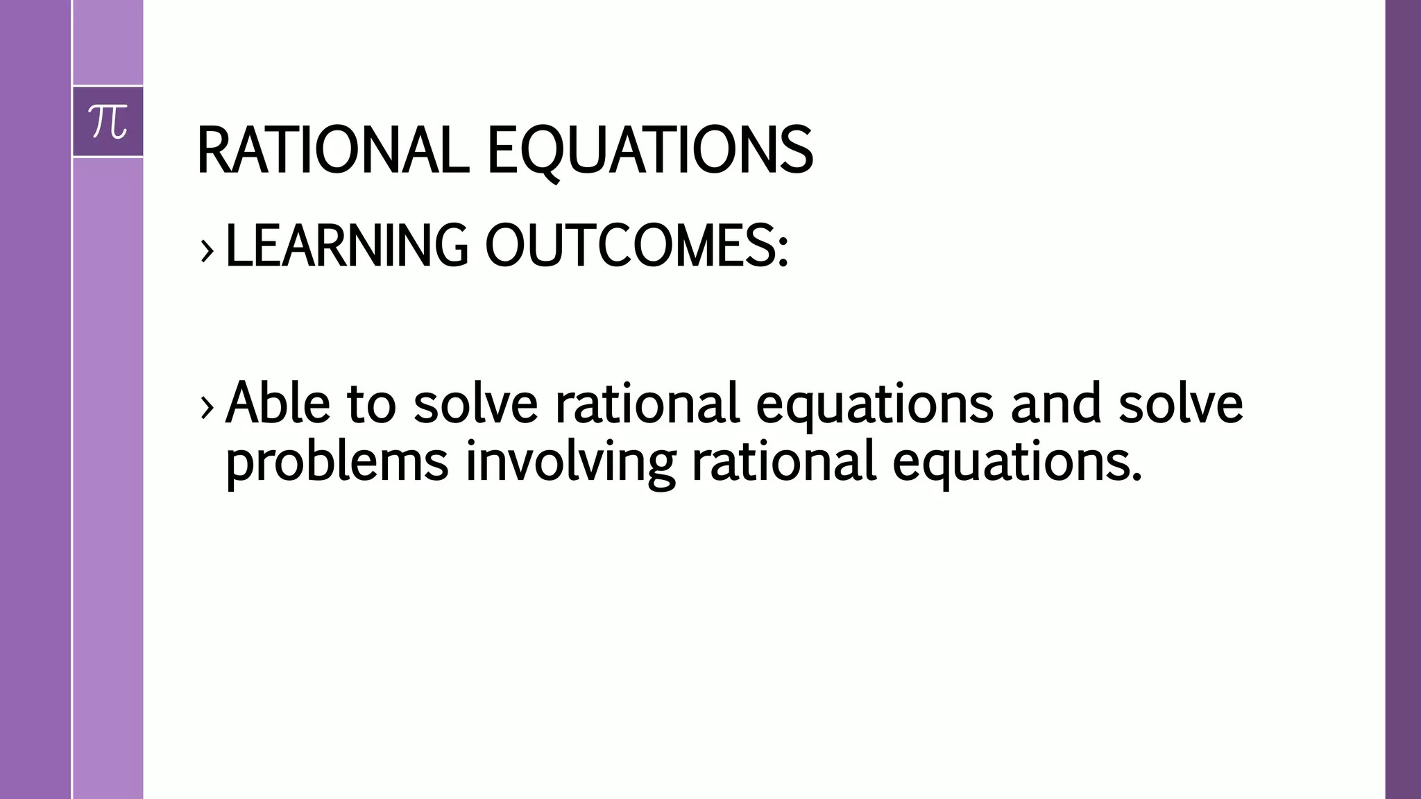 Solving rational equation | PPT Solving rational equation | PPT