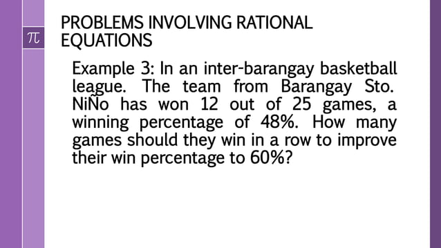 Solving rational equation | PPTX | Science