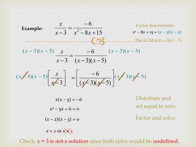 Solving rational equations | PPTX | Physics | Science