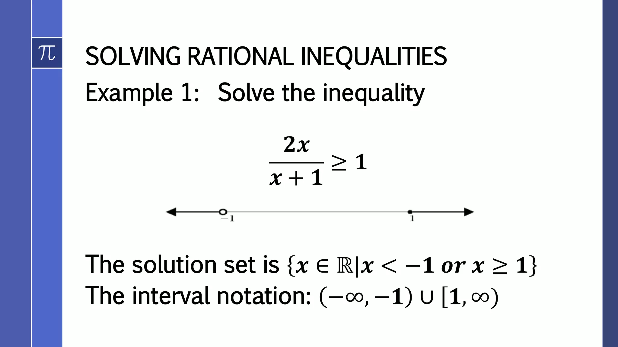 Solving rational inequalities | PPTX