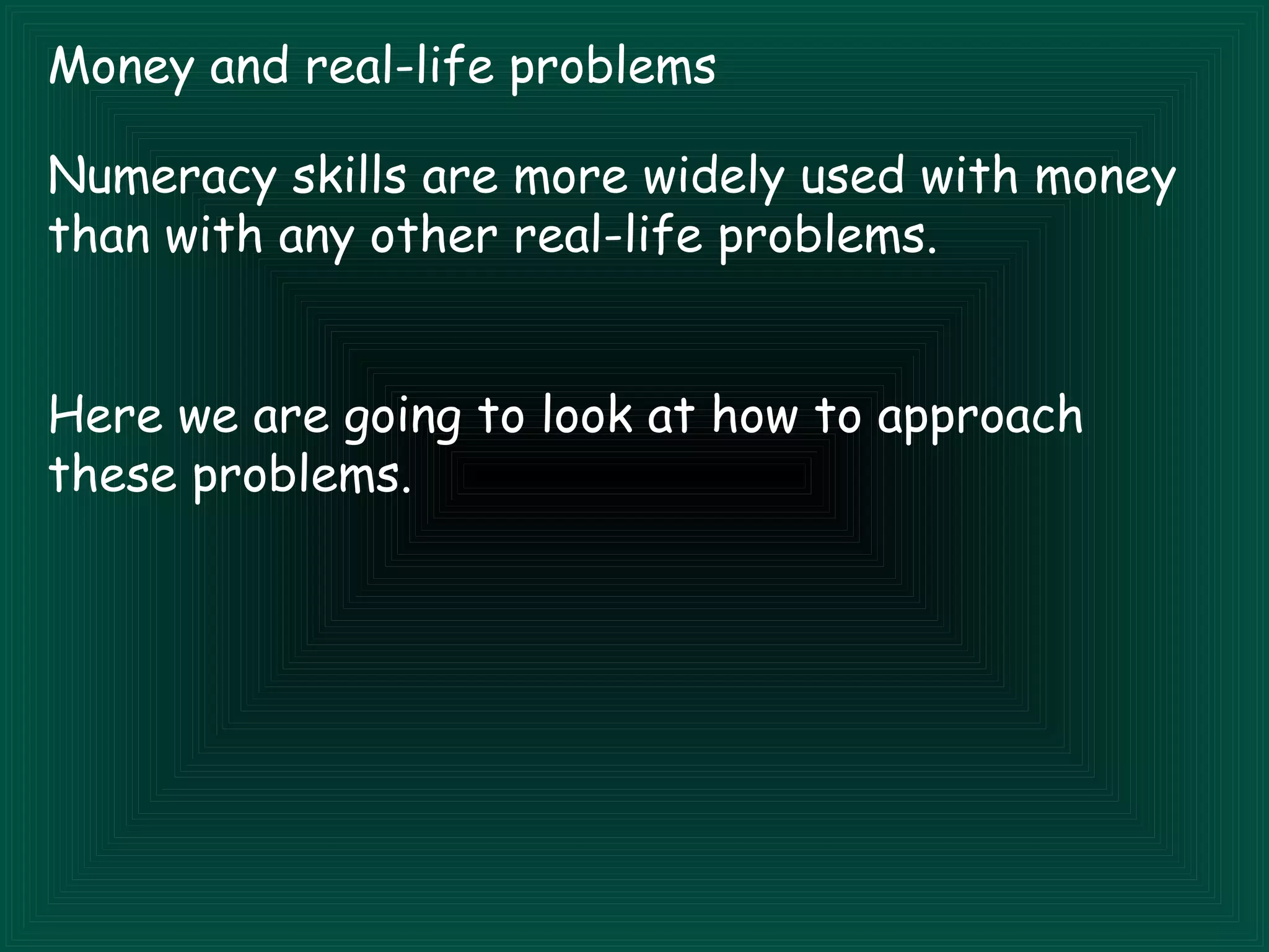 Solving reallife problems | PPT