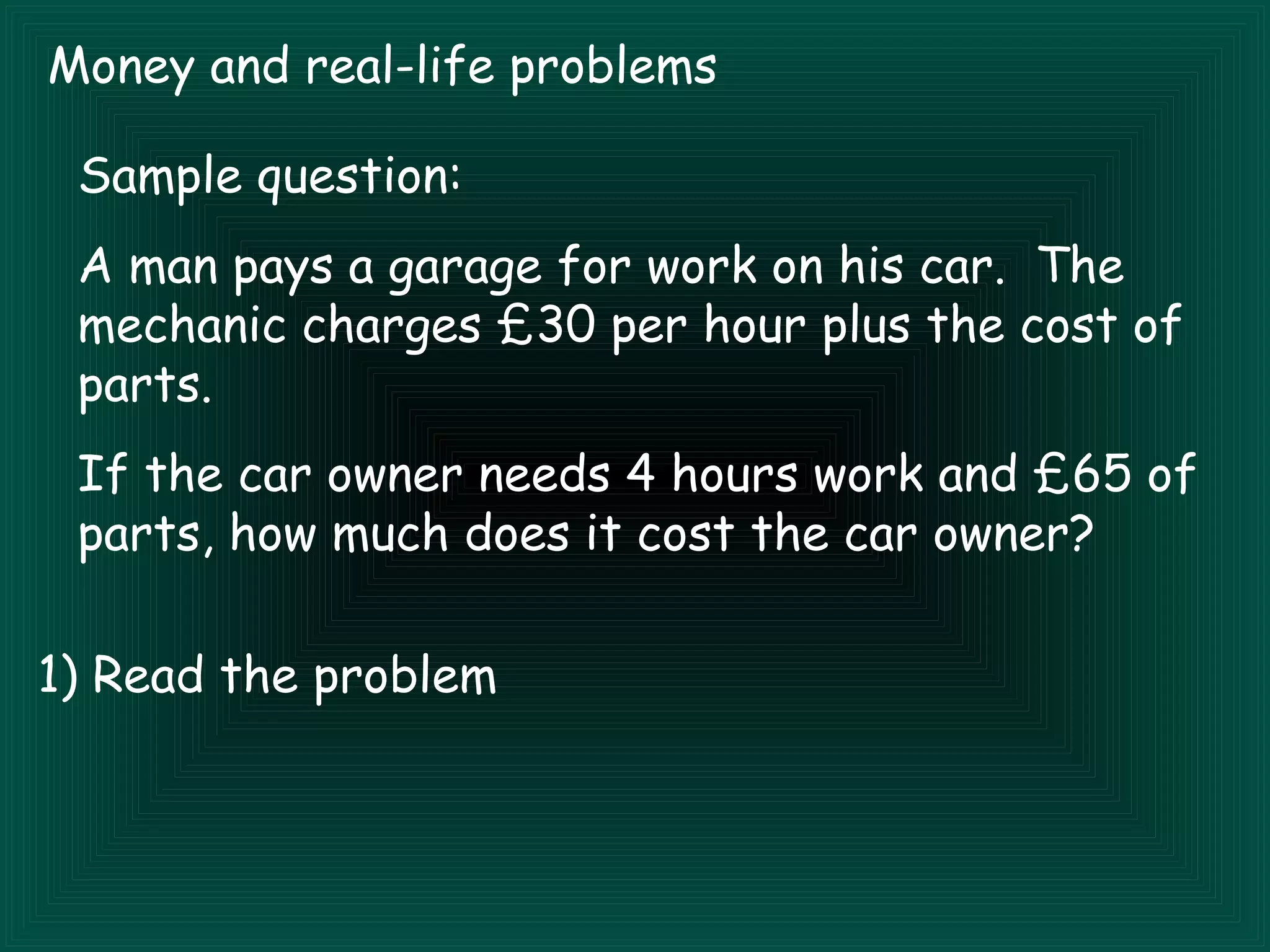 Solving reallife problems | PPT