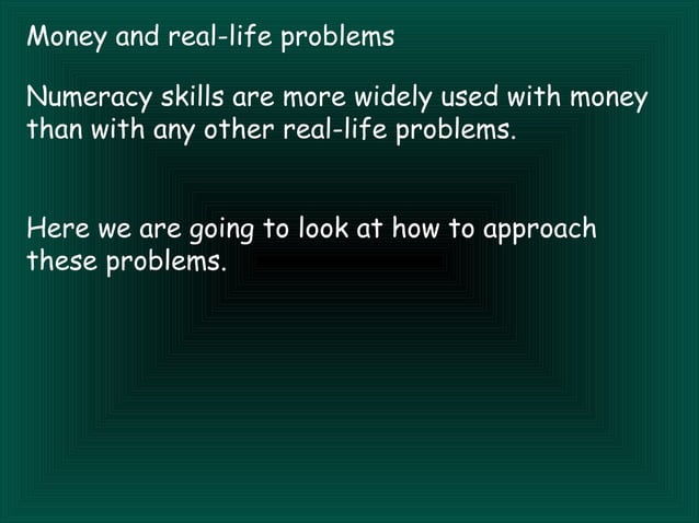 Solving reallife problems | PPT