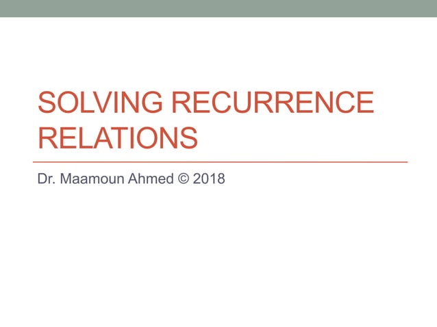 Solving linear homogeneous recurrence relations | PDF | Physics | Science