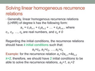 Solving linear homogeneous recurrence relations | PDF | Physics | Science