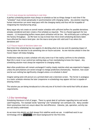 Solving the real life scheduling problem | PDF