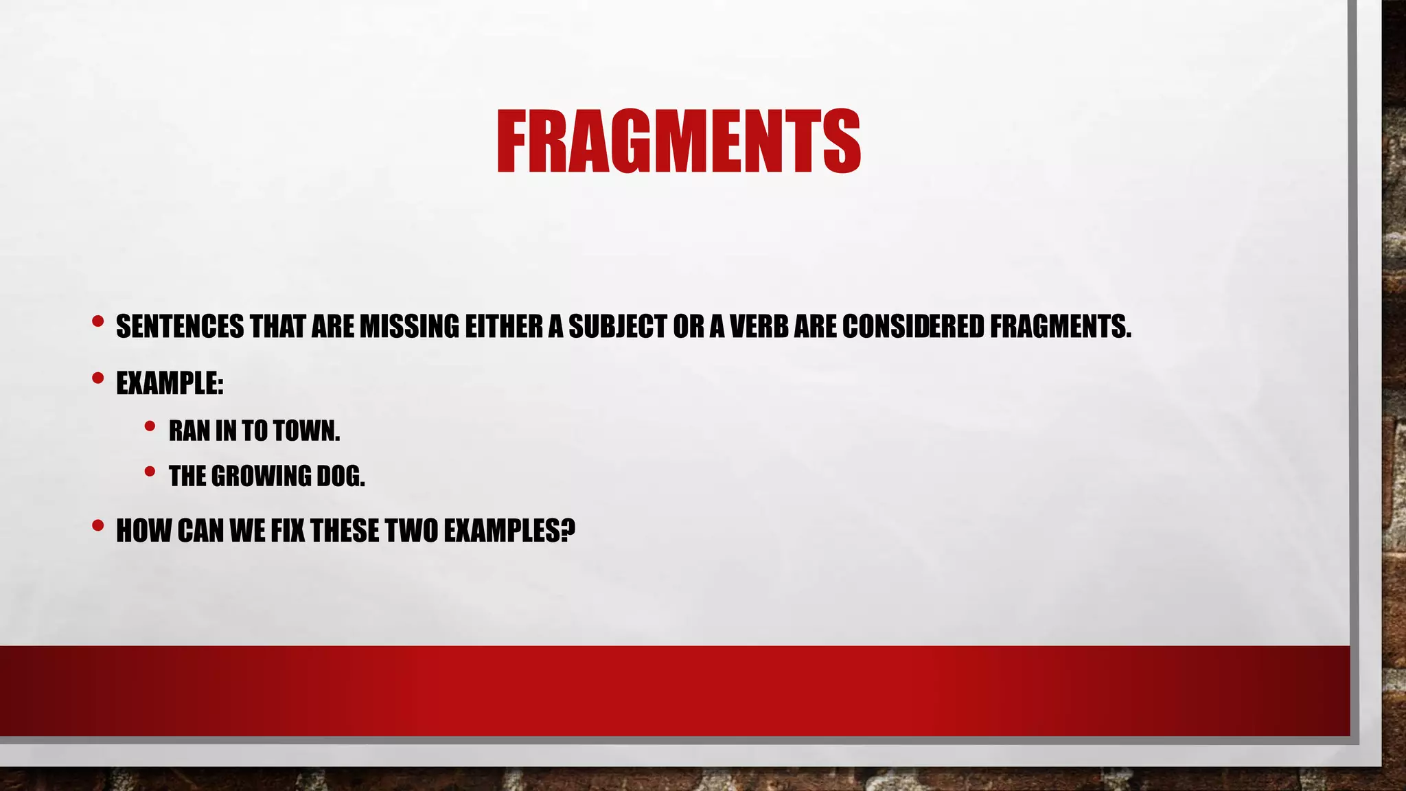 Solving Sentence Problems | PPT