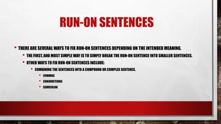 Solving Sentence Problems | PPT