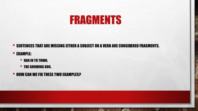 Solving Sentence Problems | PPT