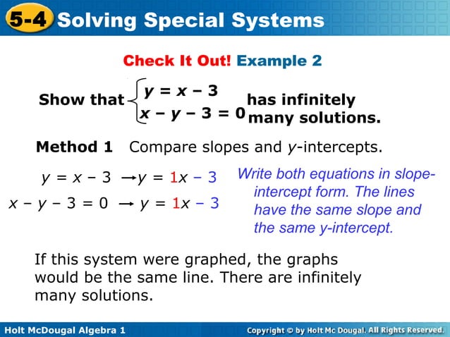 Solving special systems | PPT