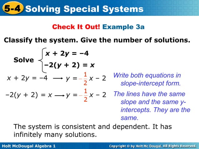 Solving special systems | PPT