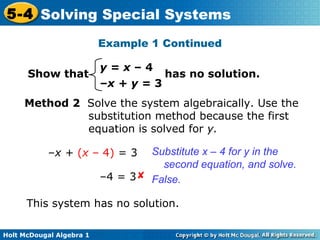 Solving special systems | PPT