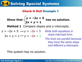 Solving special systems | PPT