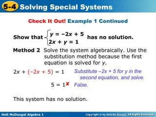 Solving special systems | PPT