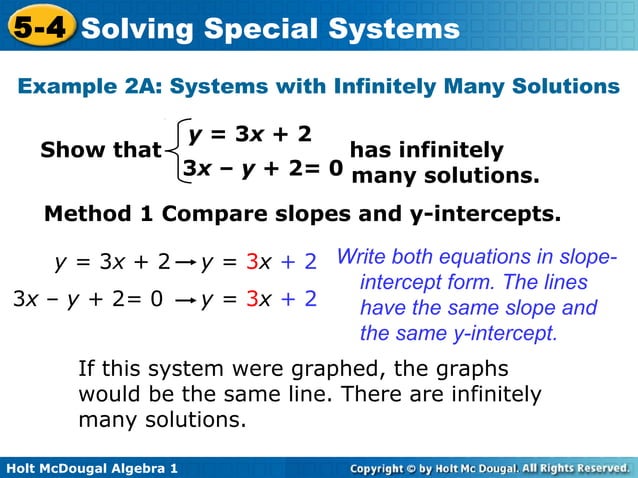 Solving special systems | PPT