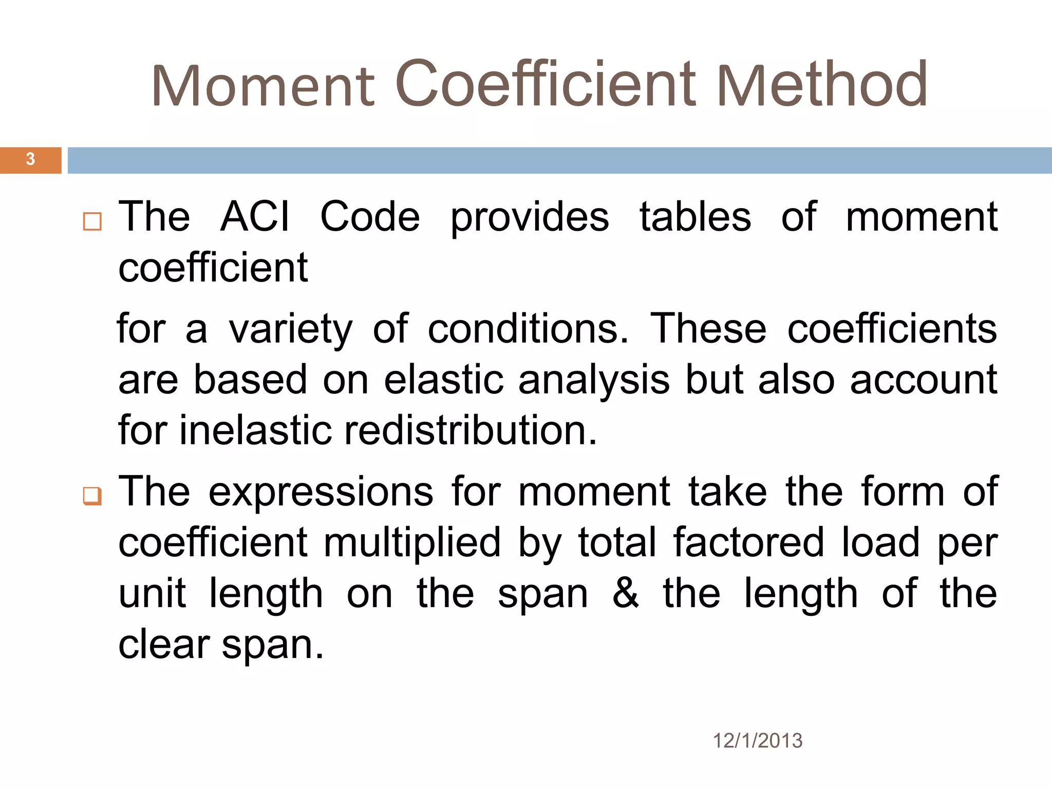 Solving statically indeterminate structure: moment coefficient method | PDF