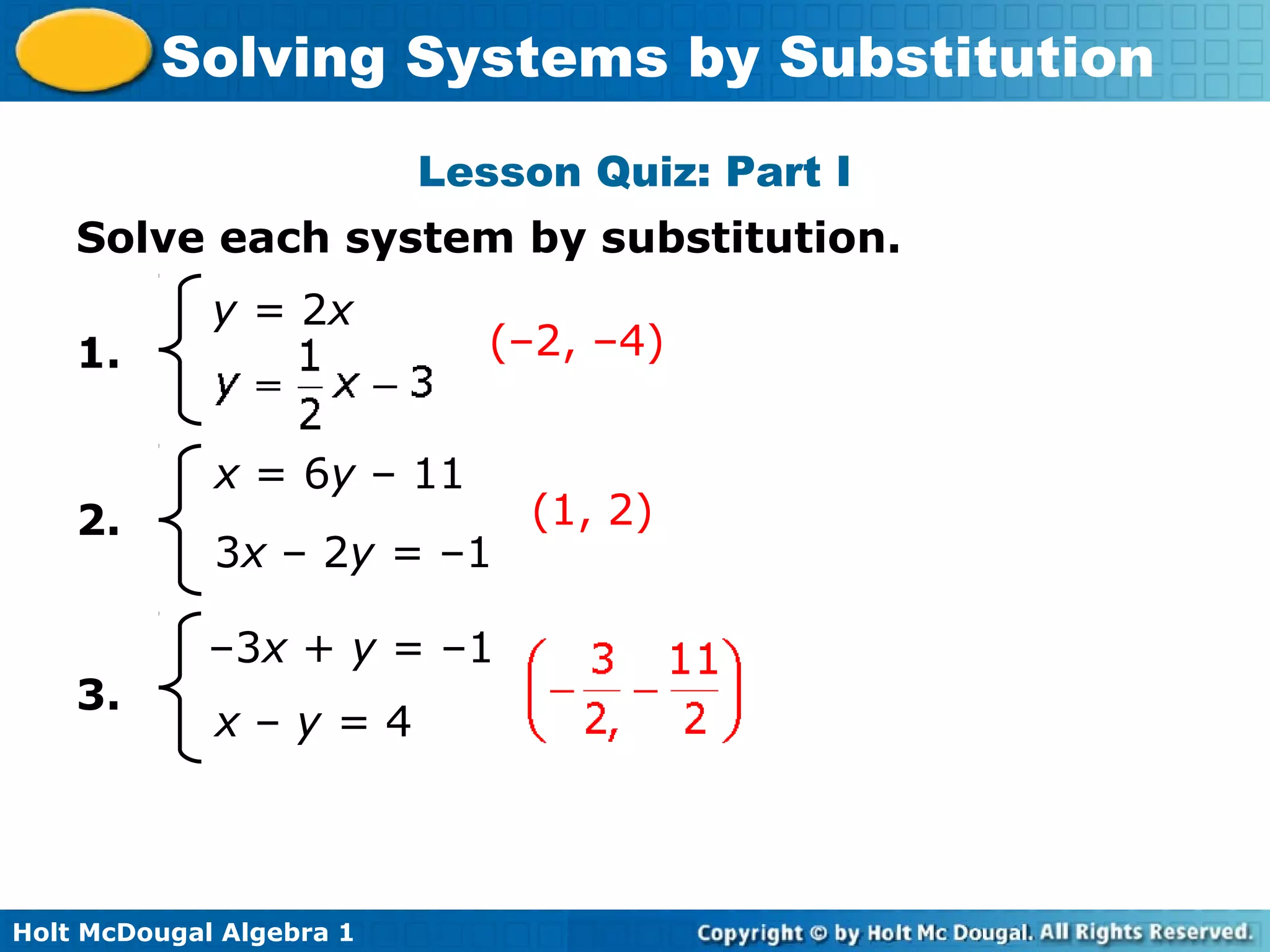 Solving system by graphing | PPT