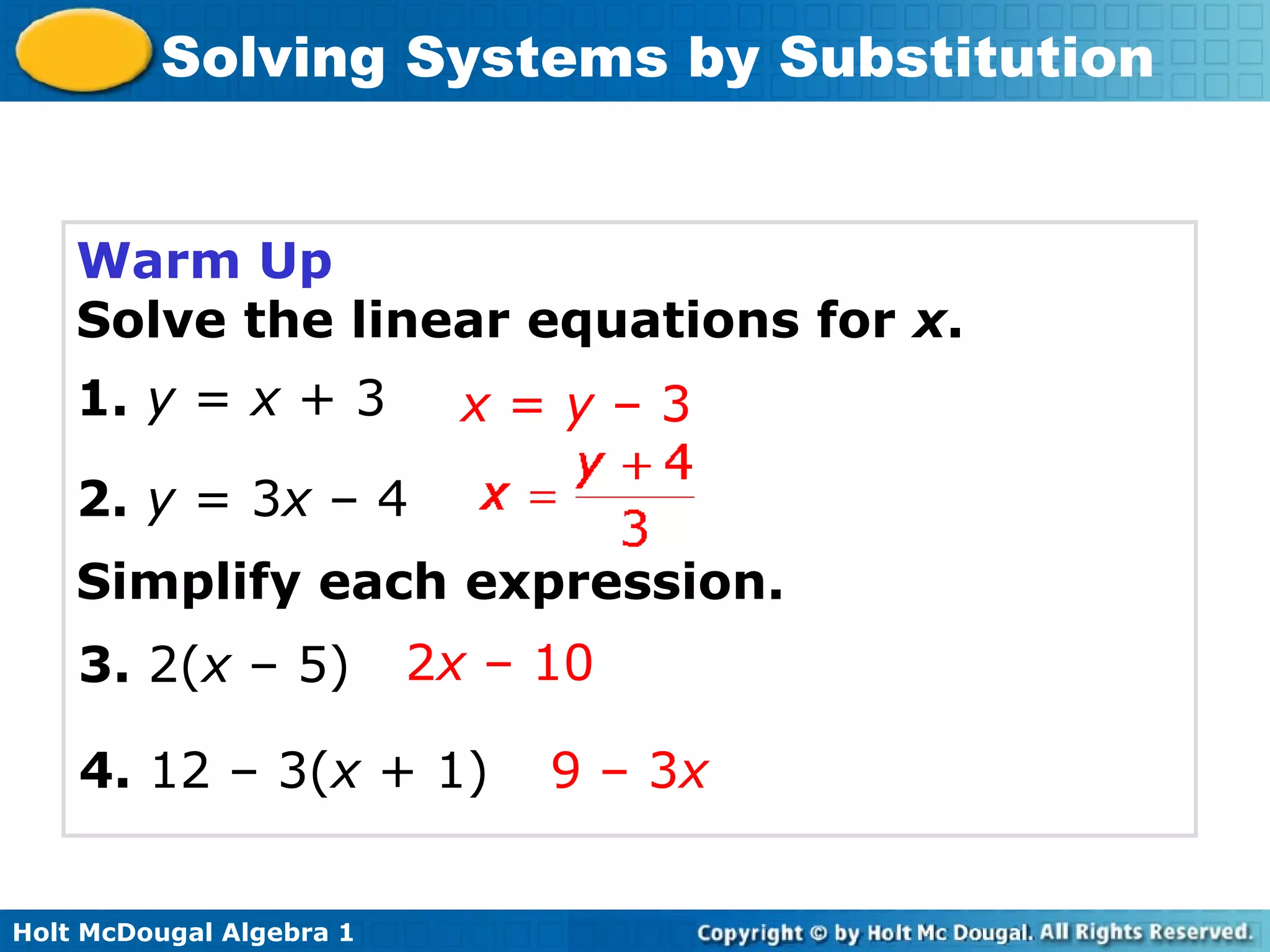 Solving system by graphing | PPT