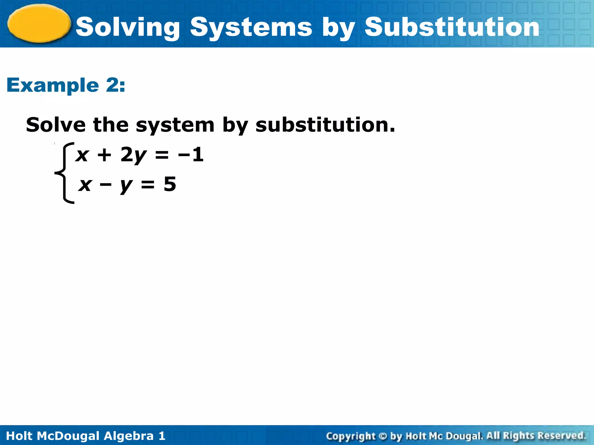 Solving system by graphing | PPT