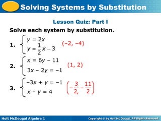 Solving system by graphing | PPT