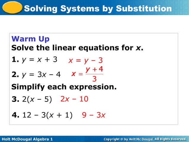 Solving system by graphing | PPT