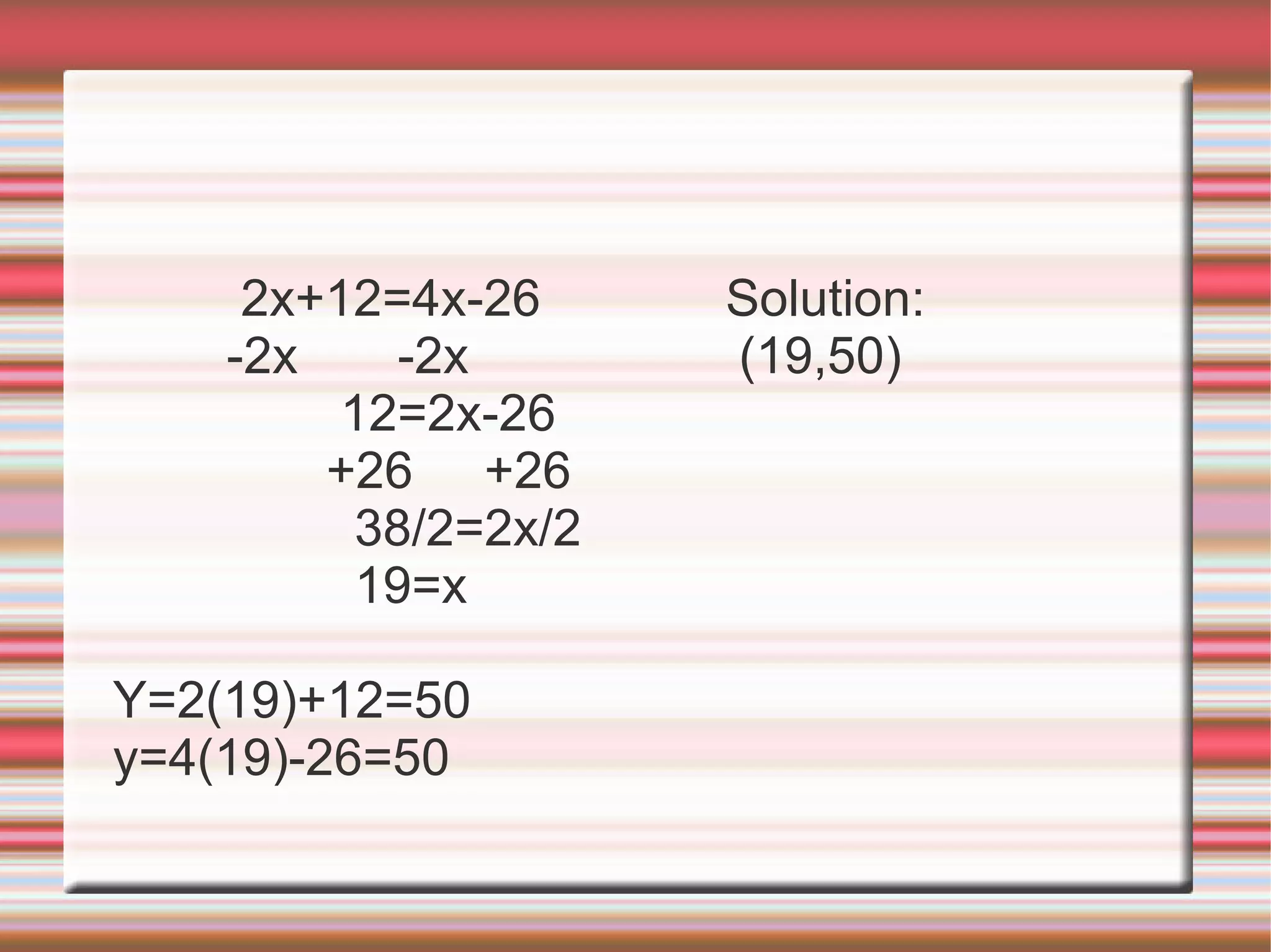 Solving System of Equations using Substution | ODP