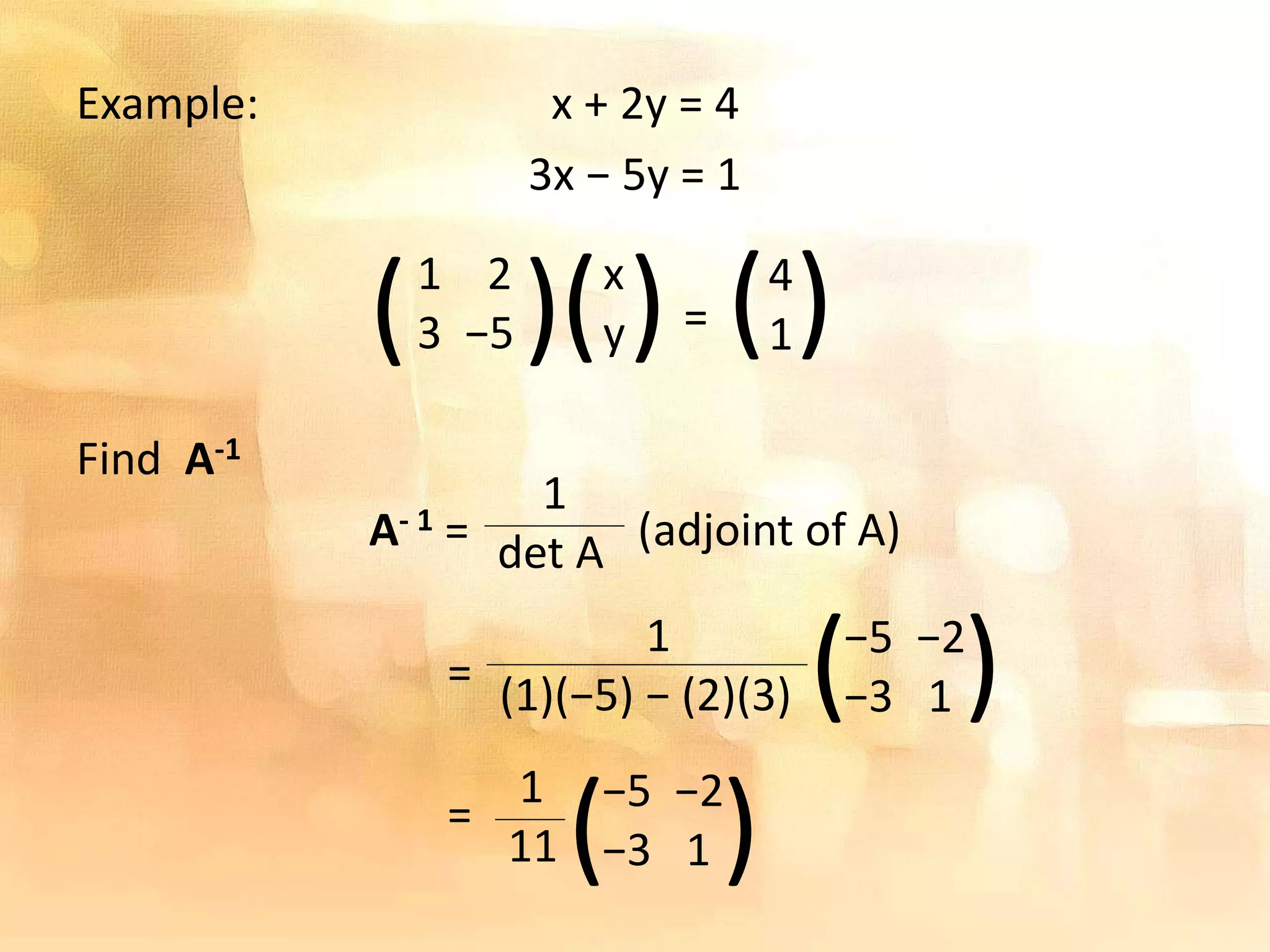 Solving system of linear equations | PPTX
