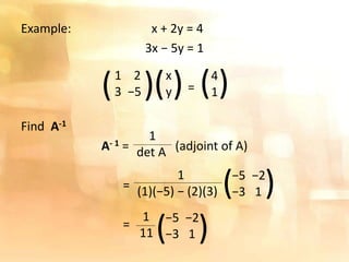Solving system of linear equations | PPTX