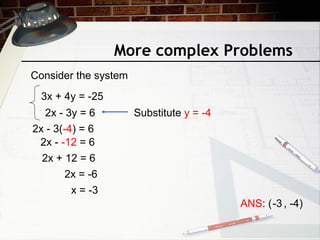 Solving Systems - Elimination NOTES | PPT