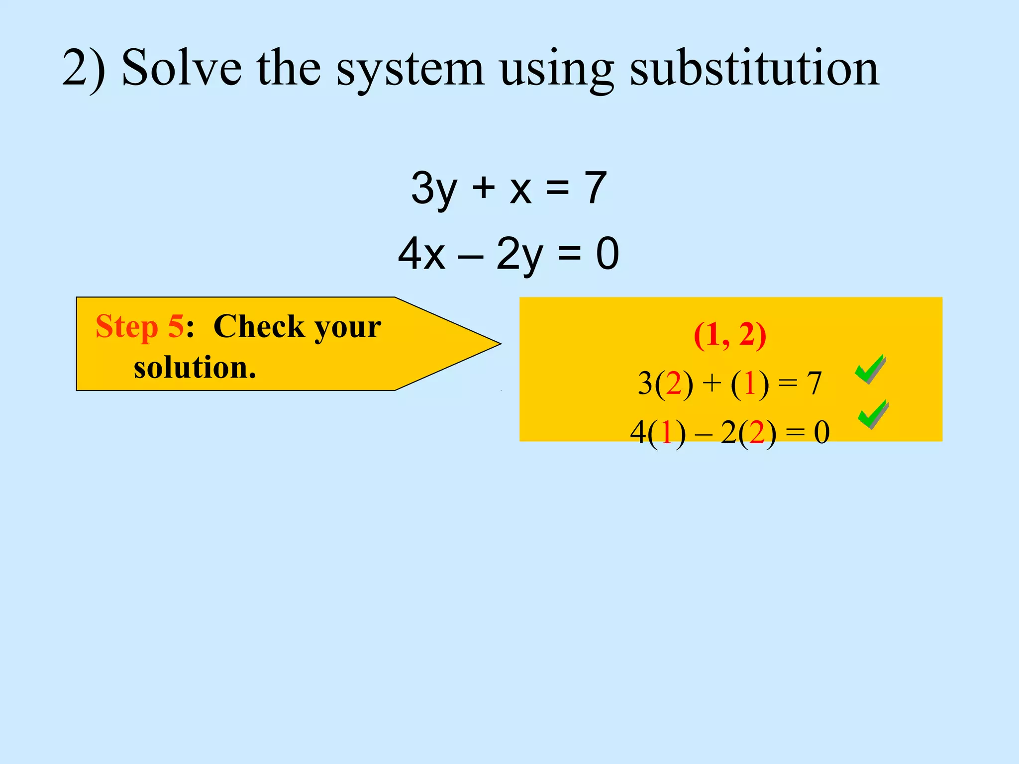 Solving systems of Linear Equations | PPT
