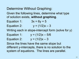 Solving systems of Linear Equations | PPT