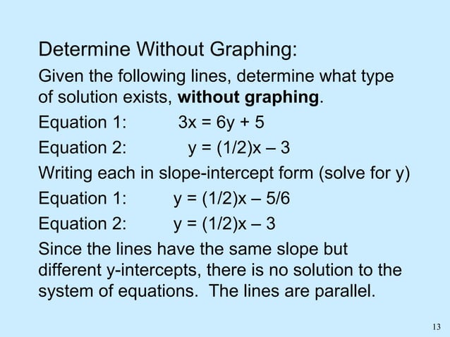 Solving Systems Of Linear Equations Ppt