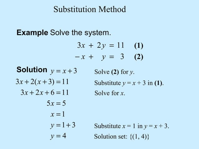 Solving systems of Linear Equations | PPT