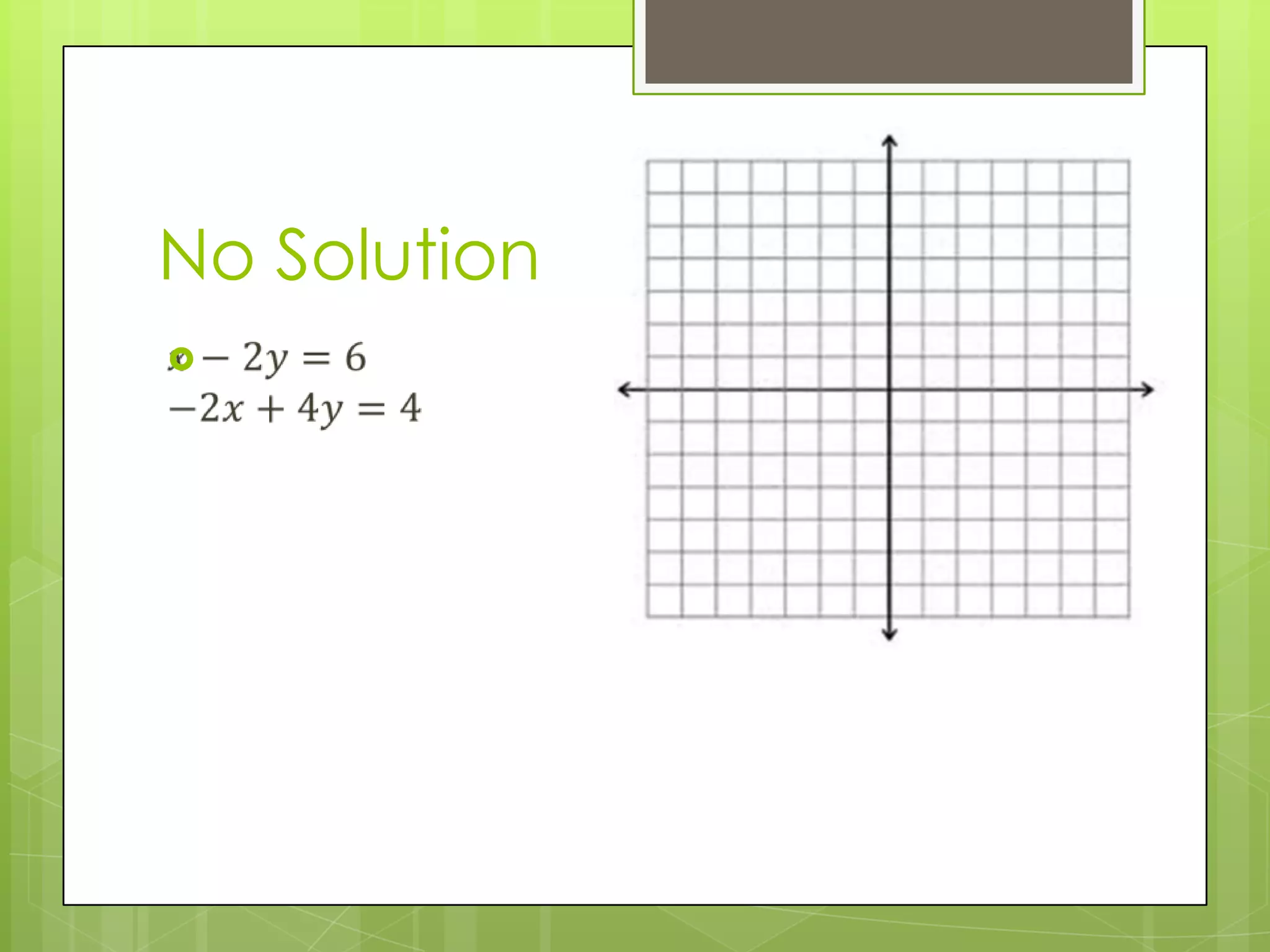 Solving Systems Of Linear Equations By Graphing Lecture Pptx