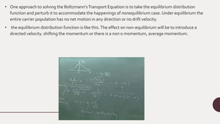 Solving the boltzmann transport equation displaced using maxwell ...