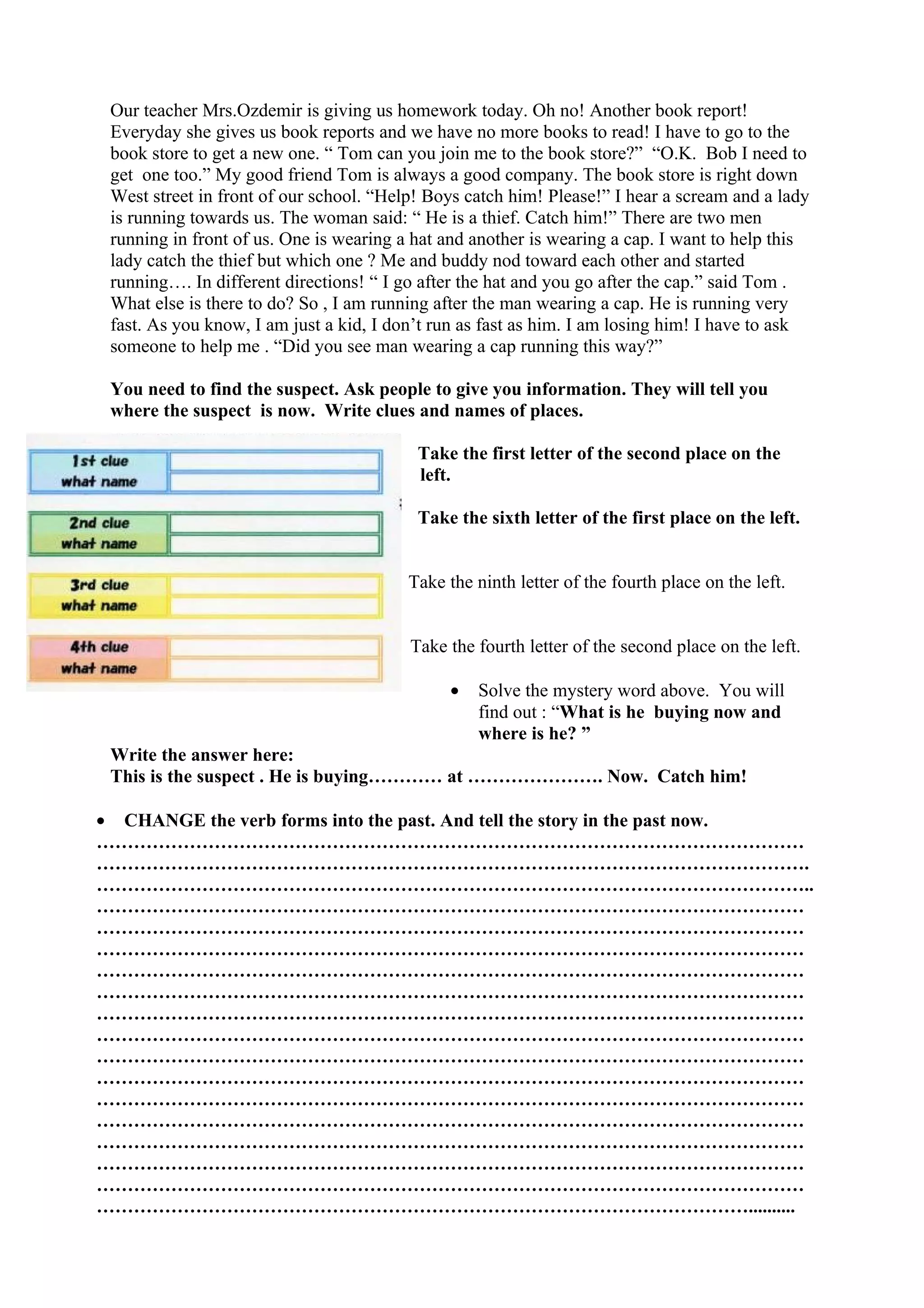 Solving the crime text | DOC