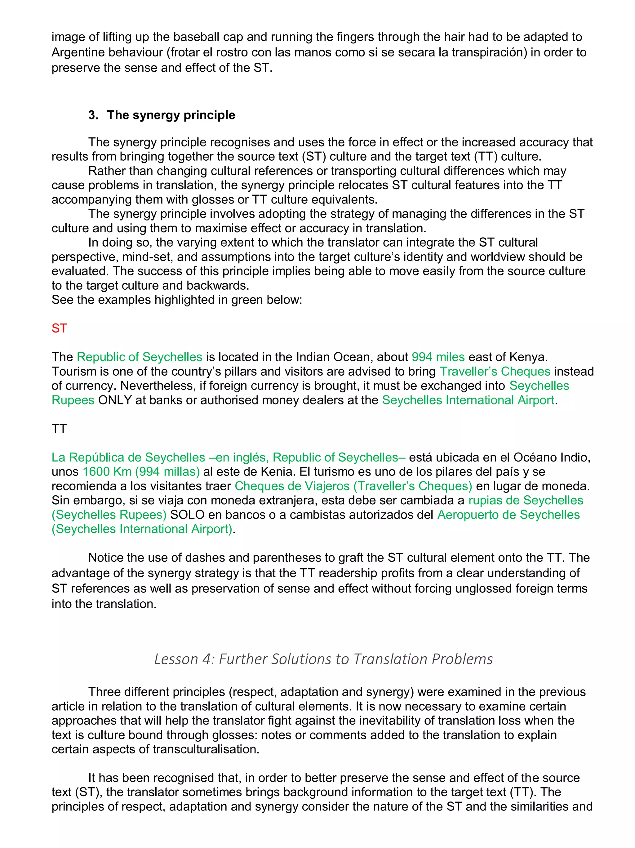 Solving translation problems | PDF