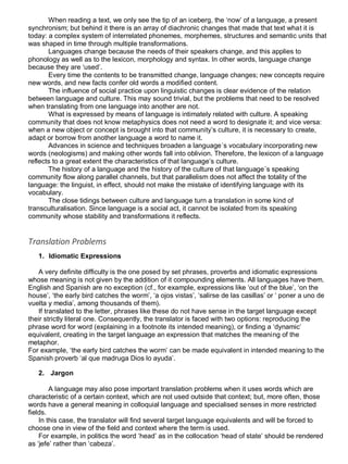 Solving translation problems | PDF