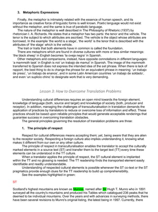 Solving translation problems | PDF