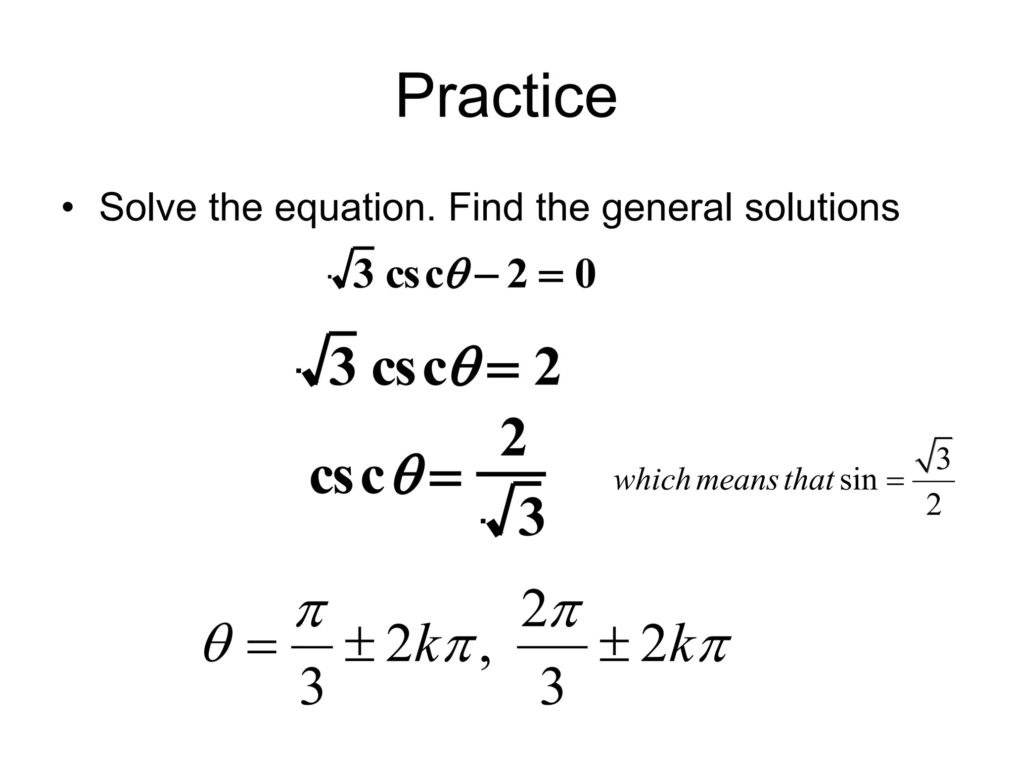 Solving_Trigonometric_Equations.advanced function chapter 6ppt | PPT