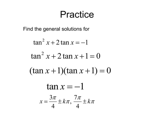 Solving_Trigonometric_Equations.advanced function chapter 6ppt | PPT