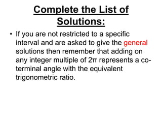 Solving_Trigonometric_Equations.advanced function chapter 6ppt | PPT