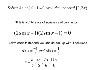 Solving_Trigonometric_Equations.advanced function chapter 6ppt | PPT