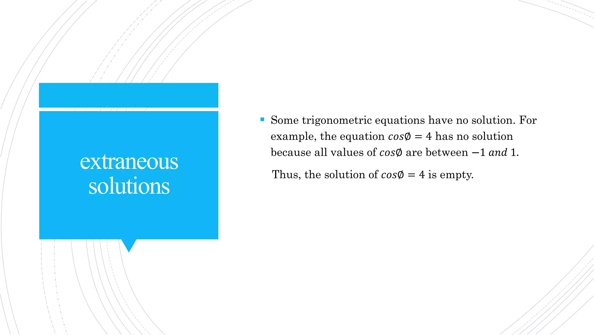 Solving trigonometric equations 2 | PPTX