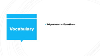 Solving trigonometric equations 2 | PPT
