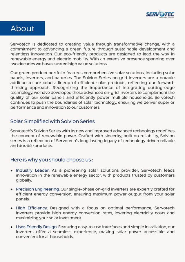 Solvion Series On Grid Solar Inverter Catalouge.pdf